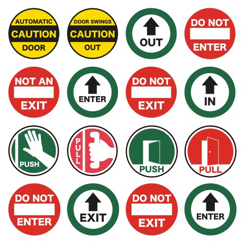Pull Push Door Sign Vector Images (over 150)