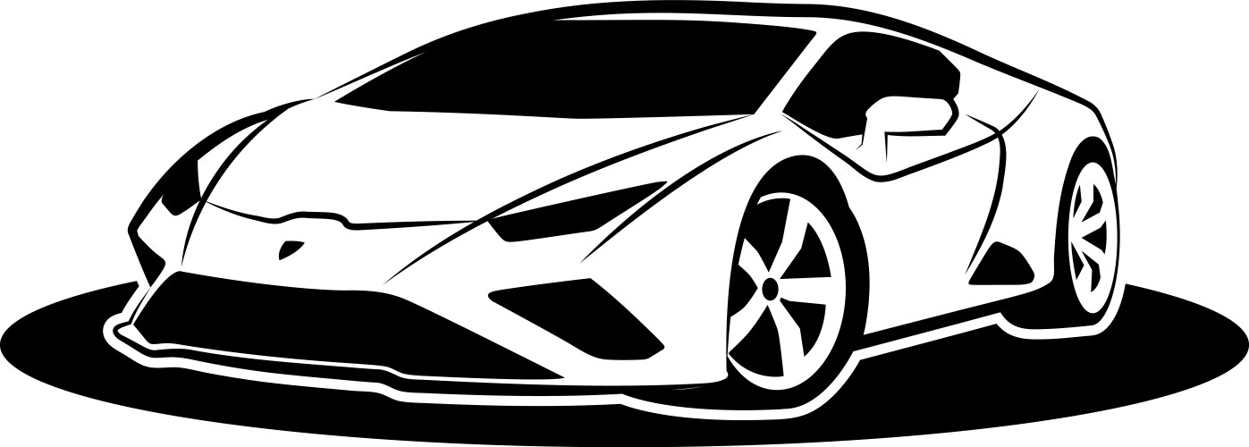 Lamborghini Aventador SVJ Roadster Royalty Free Vector Image