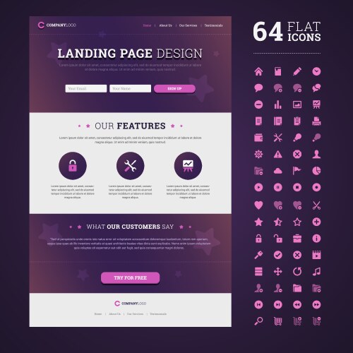 Landing Page Vector Images (over 220,000)