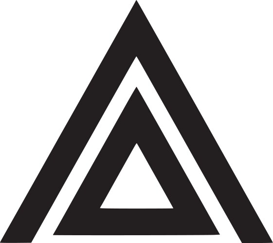 Three Black Triangle Logo 840+ Three Triangle Logo Stock