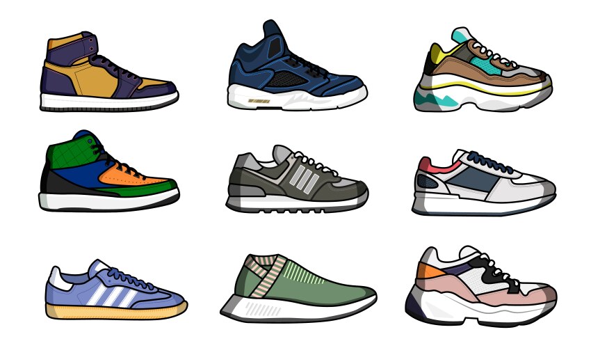 Sneakers Royalty Free Vector Image - VectorStock