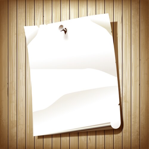 Blank paper Royalty Free Vector Image - VectorStock