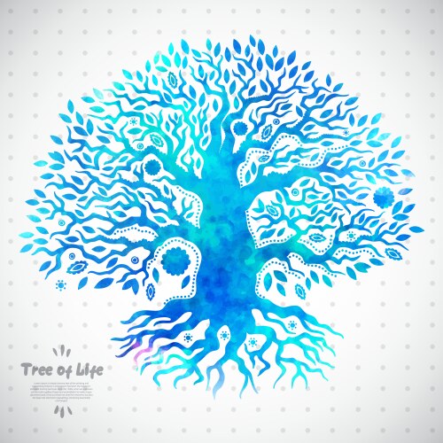 Unique ethnic tree of life Royalty Free Vector Image