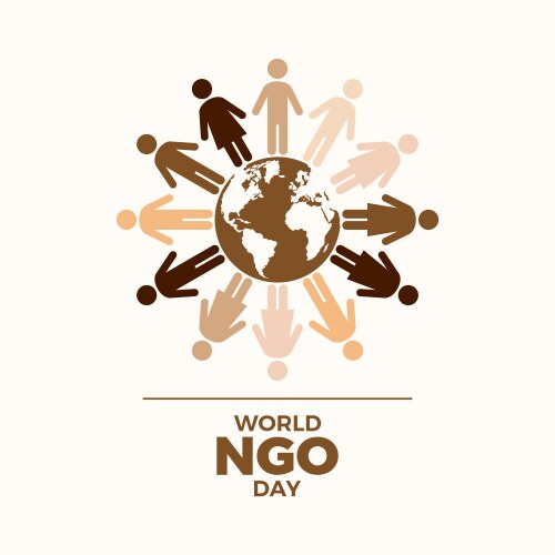 World ngo day poster Royalty Free Vector Image