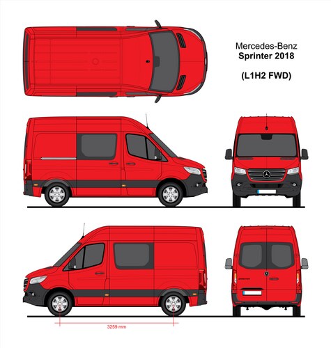 Mercedes Sprinter Van Vector Images (80)