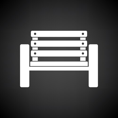 Tennis player bench icon Royalty Free Vector Image