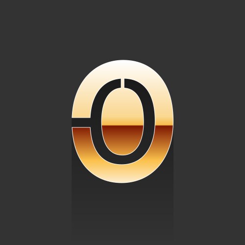 Gold round frame or golden luxury circle border Vector Image