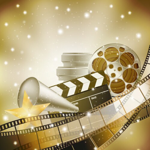 Film background retro Royalty Free Vector Image