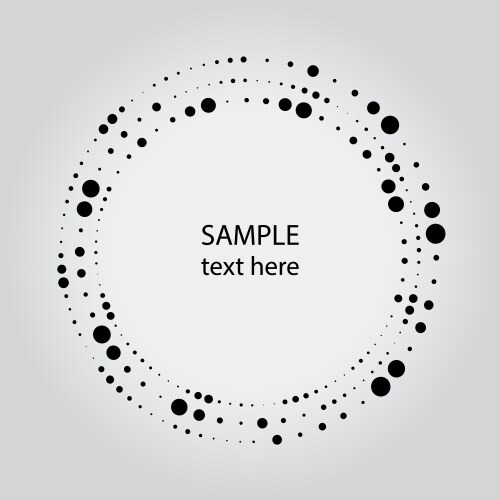 Black curvy stripes in circle form Royalty Free Vector Image