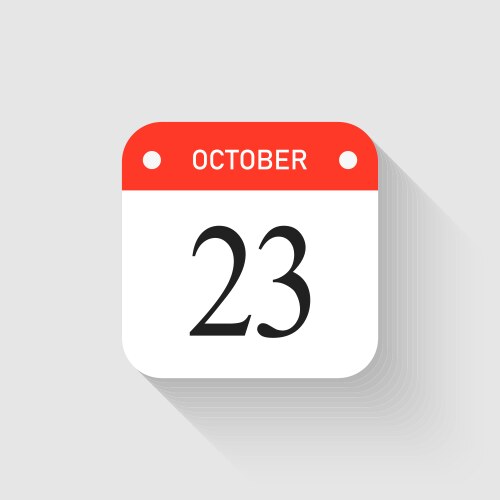 October 23 Calendar Vector Images (over 180)