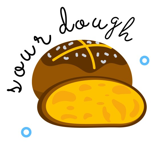 Sour dough Royalty Free Vector Image - VectorStock