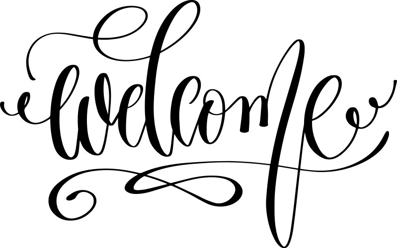 Hand Lettering Welcome Vector Images (over 6,800)