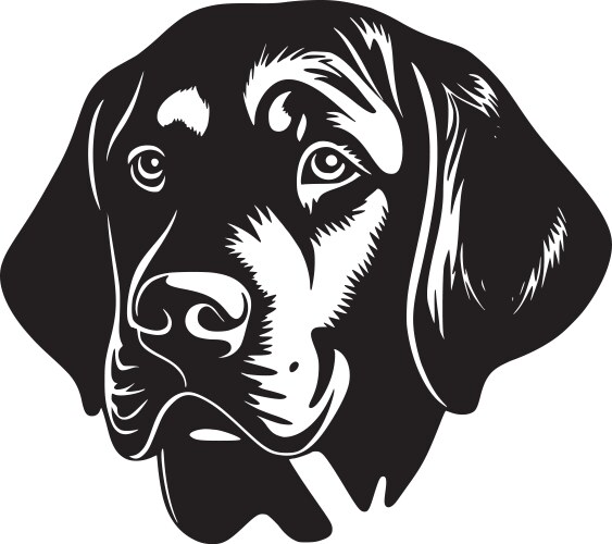 Labrador retriever - minimalist and flat logo Vector Image