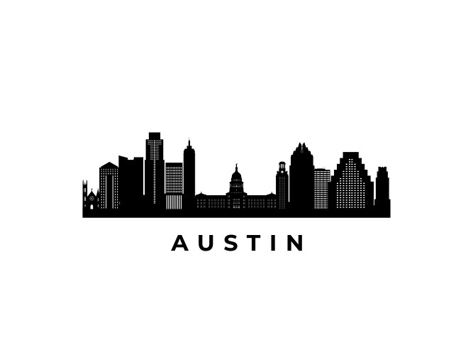 Austin Skyline Vector Images (over 240)