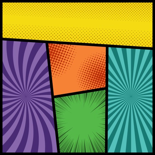 Comic book page blank concept Royalty Free Vector Image