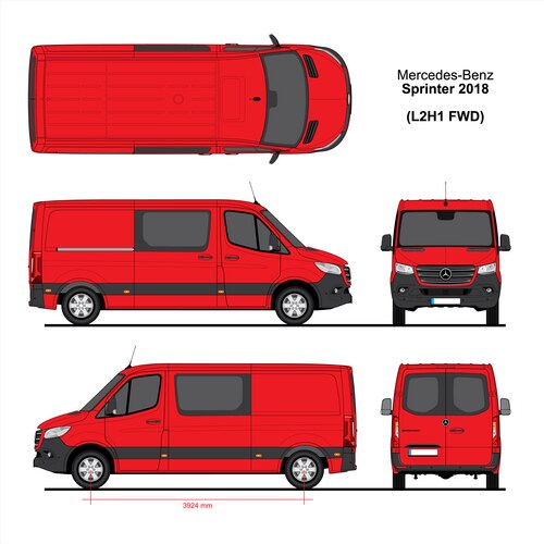 Mercedes Sprinter Van Vector Images (73)