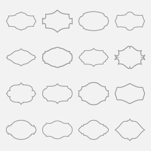 Frame set Royalty Free Vector Image - VectorStock