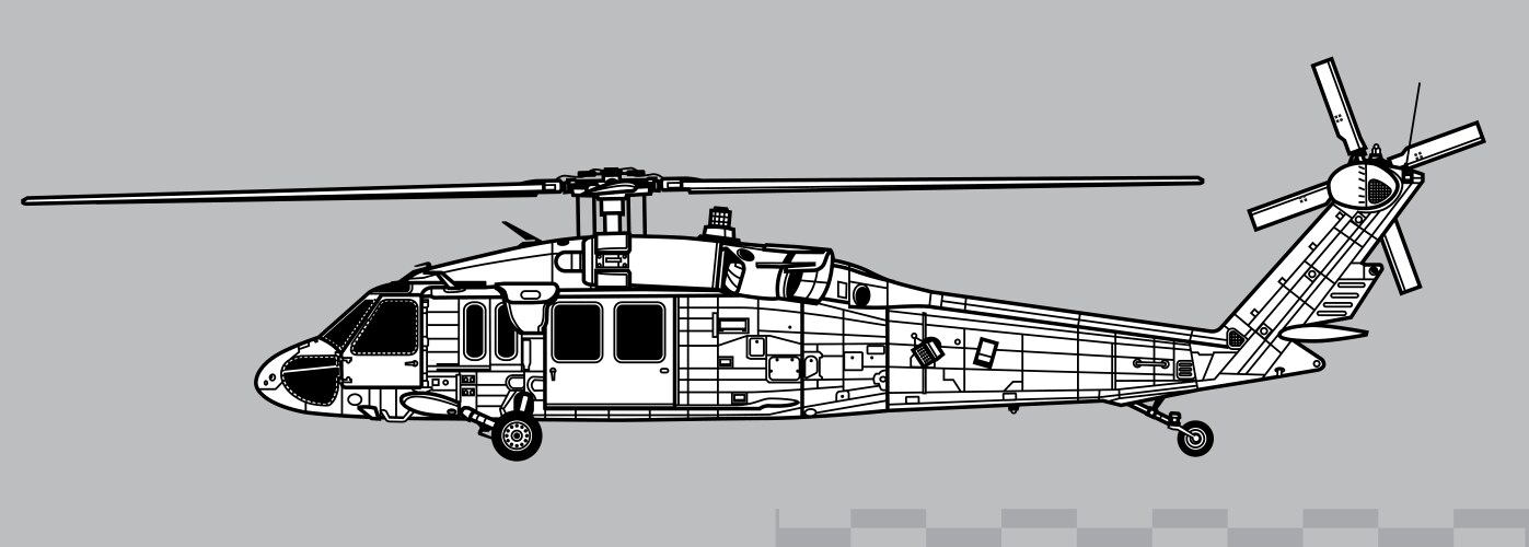 Black hawk helicopter Vector Images & Graphics for Commercial Use ...
