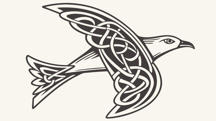 Celtic Knot and Wings Vector Images (93)