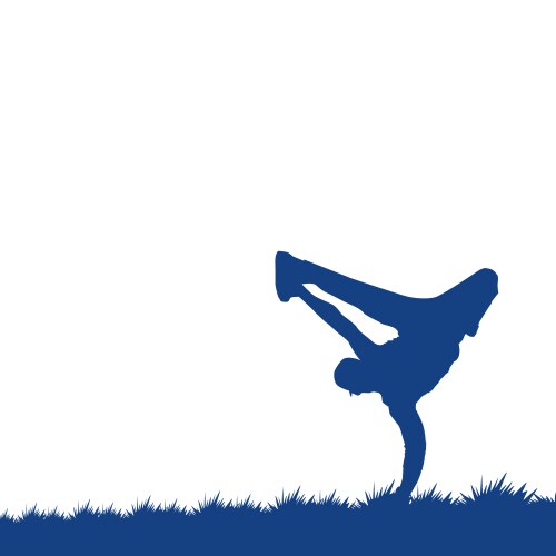 Businessman standing with both hand around waist Vector Image