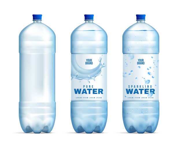 Water bottle glass Royalty Free Vector Image - VectorStock