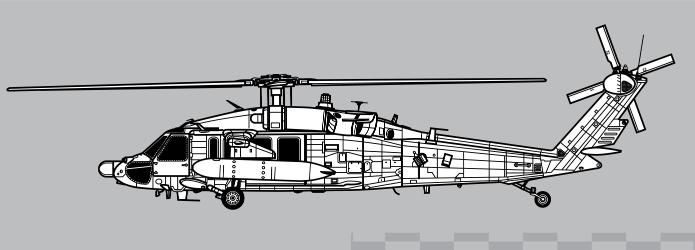 Black Hawk Helicopter Vector Images (81)