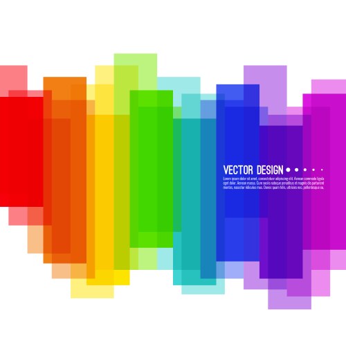 Red background with rainbow Royalty Free Vector Image