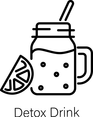 Detox water Royalty Free Vector Image - VectorStock