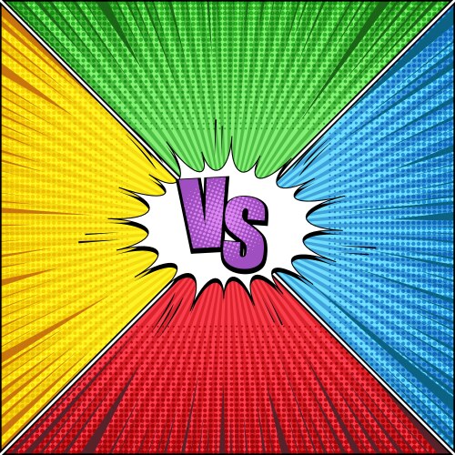 Comic versus horizontal background Royalty Free Vector Image