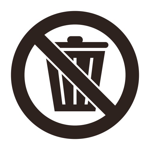 Dont Throw Rubbish Sign Vector Images (over 170)