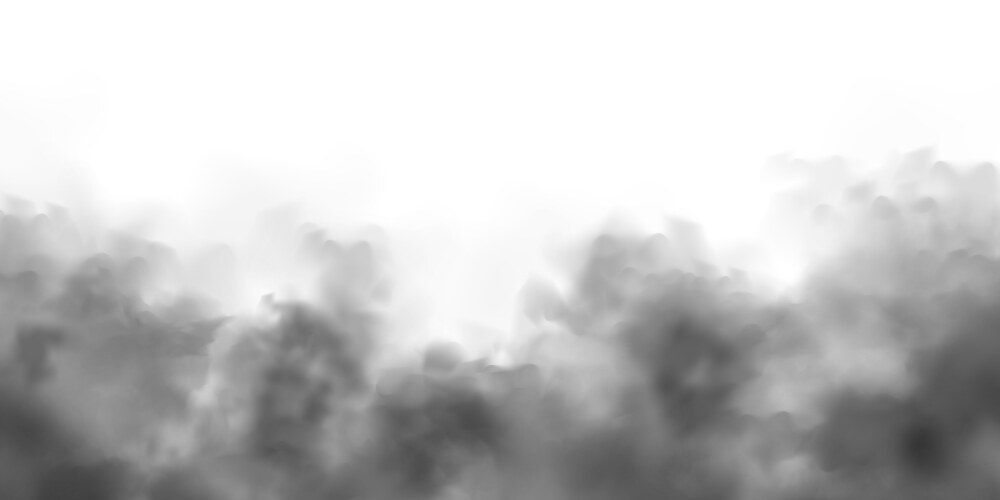 Black realistic smoke dust clouds isolated Vector Image
