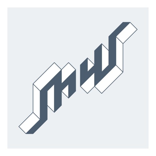 M and w initials or logo mw - monogram Royalty Free Vector