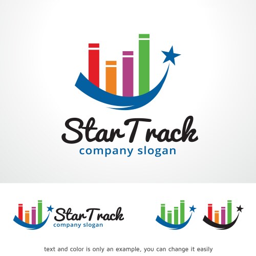 Star brand logo template design Royalty Free Vector Image