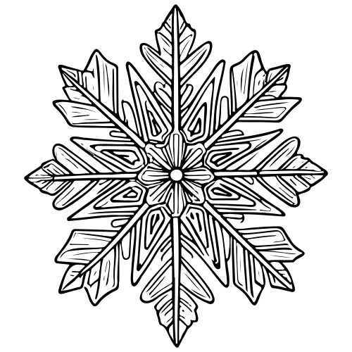 Snowflake Line Art Vector Images (over 21,000)