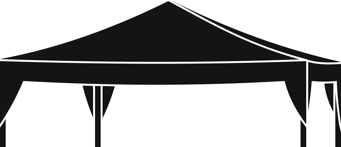 Orange promotional tent Royalty Free Vector Image