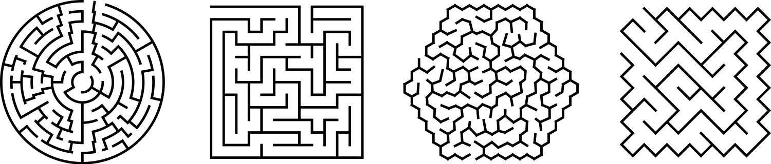 Labyrinth Outline Vector Images (over 4,100)