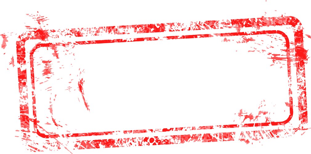 Red circle grunge stamp with blank isolated Vector Image