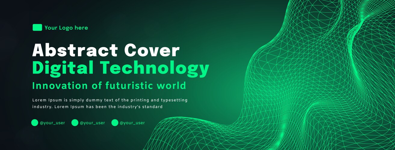 Digital technology poster cover speed connect dark