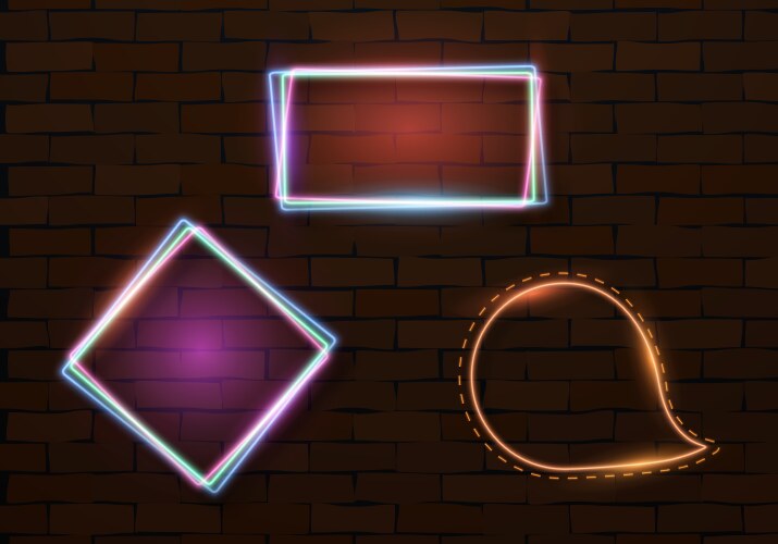 Camping truck neon sign Royalty Free Vector Image