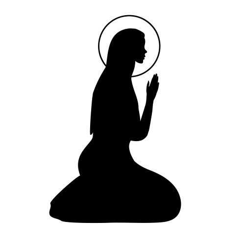 Virgin Mary Outline Vector Images (over 340)
