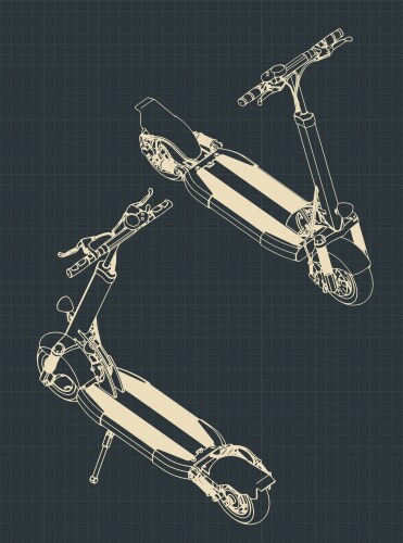 Scooter Blueprint Vector Images (over 110)