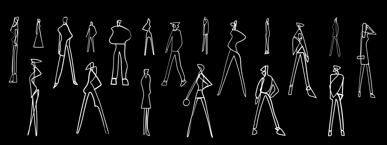 Continuous Line People Vector Images (over 31,000)