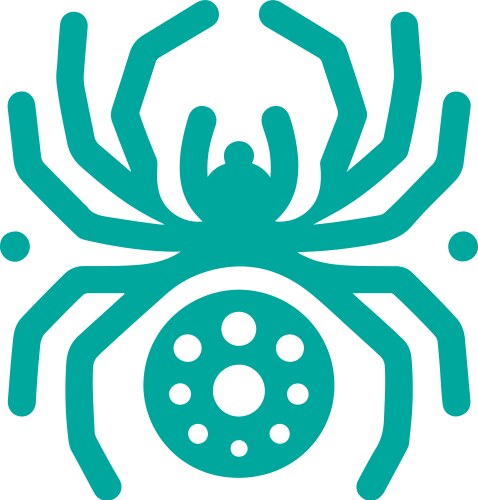 Spider logo icon art Royalty Free Vector Image