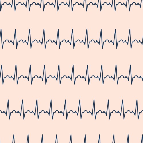 Heart shapes seamless border repeating Royalty Free Vector