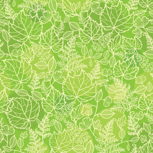 Weeping willow leaves texture seamless pattern Vector Image