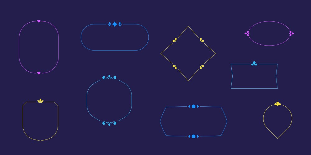 Simple Filigree Vector Images (over 4,000)