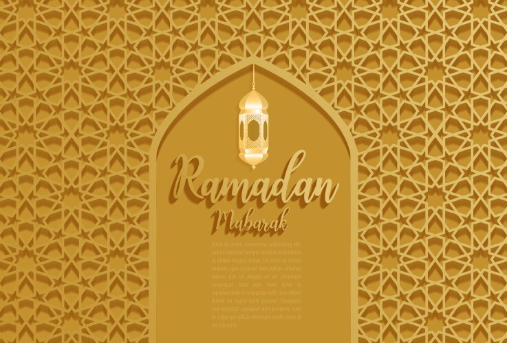 Ramadan islamic greeting Royalty Free Vector Image
