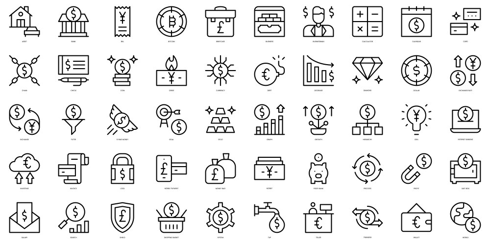 Declare icon thin light regular and bold style Vector Image