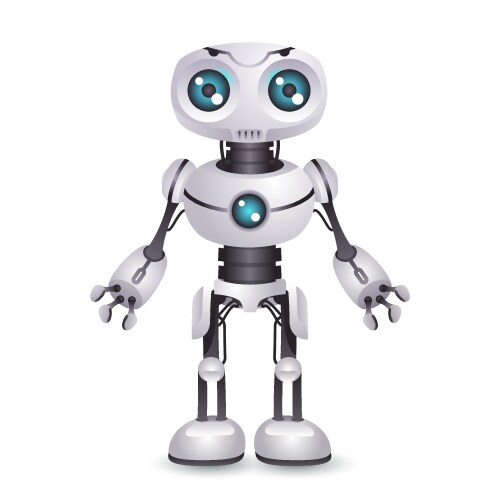 Realistic robot Royalty Free Vector Image - VectorStock