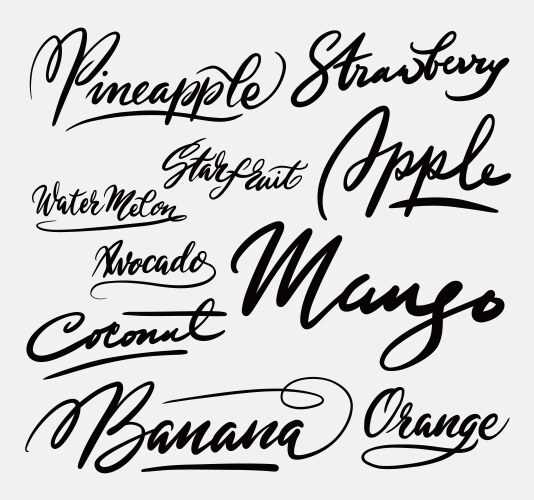 Fruit Typography Vector Images (over 11,000)